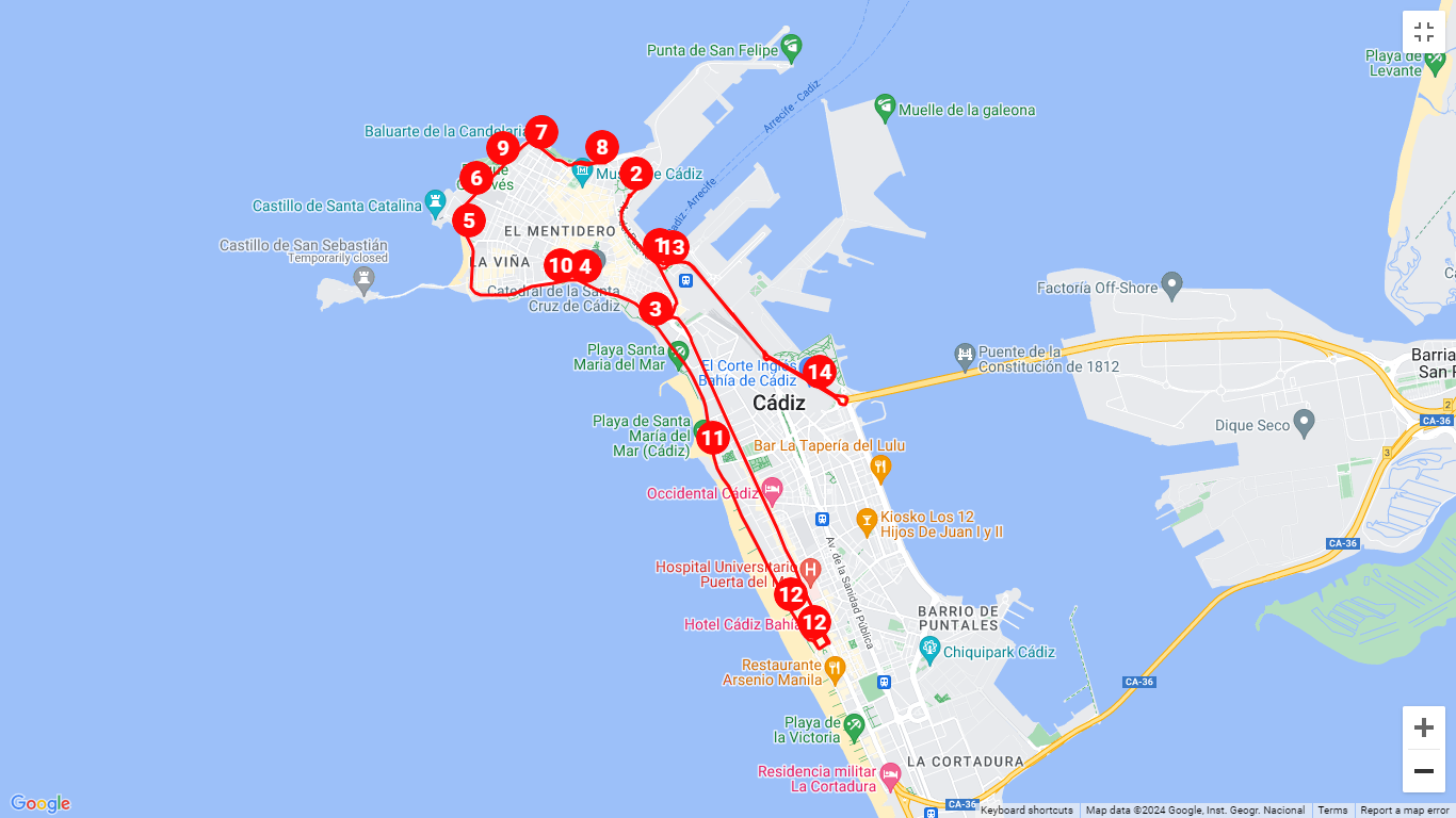 City Sightseeing Cadiz Hop-On, Hop-Off Bus + Catamaran Cruise Ticket