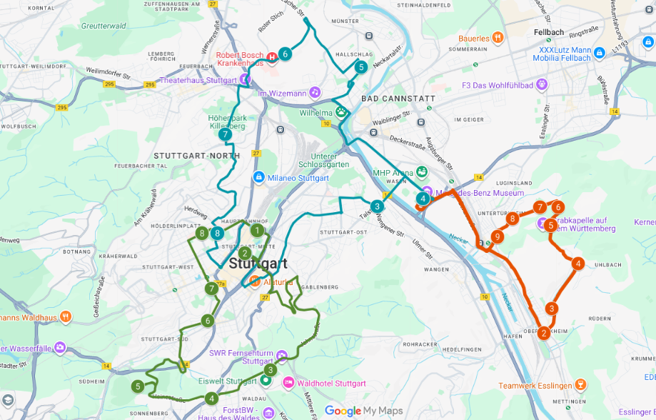Stuttgart Hop-on, Hop-off bus - Blue Tour